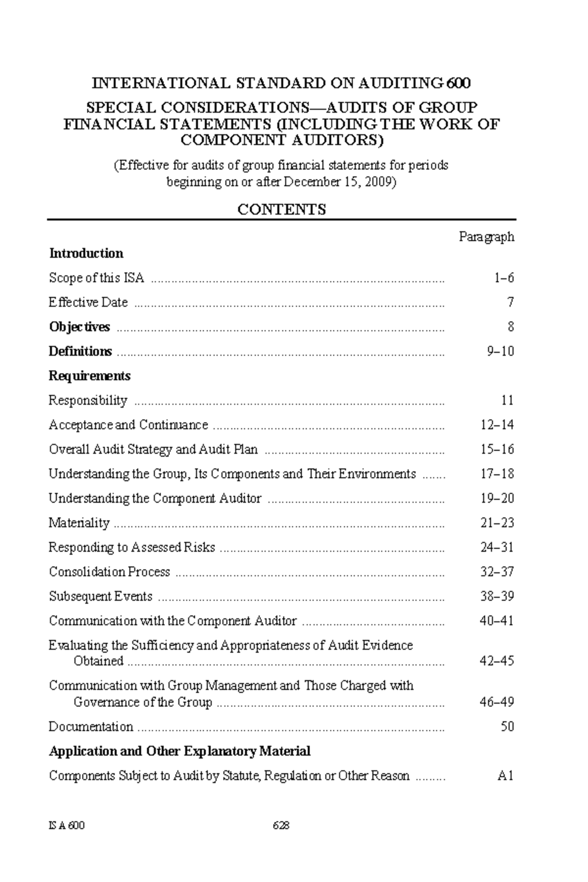 IAS 600 PDF - Ready to read - INTERNATIONAL STANDARD ON AUDITING 600 ...