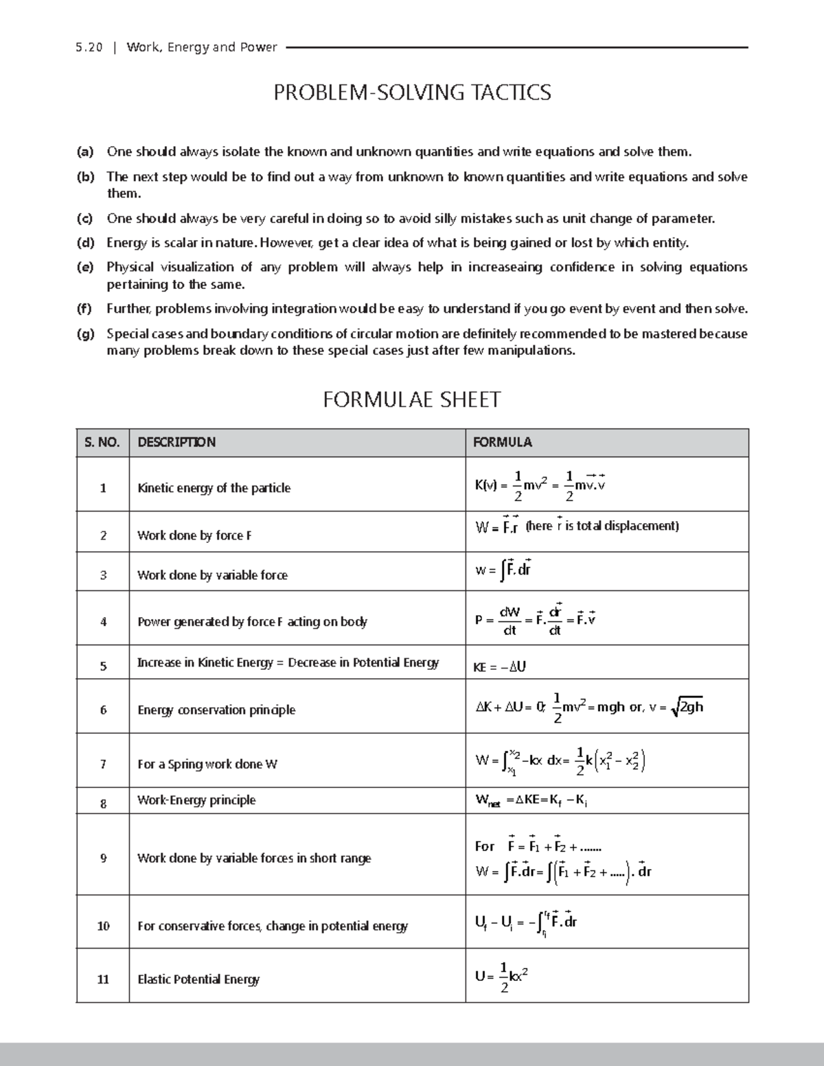5.Work-Energy-and-Power Problem- Solving- Tacticsformulae-sheet 2 - 5 ...