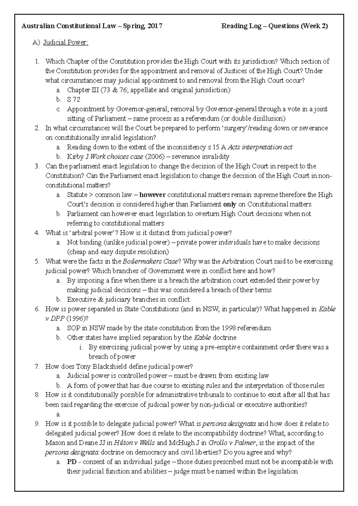 Reading Log Questions Week 2 070616 Studocu