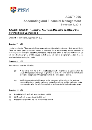 Module 1 Lecture worksheet Full LL 5 Aug 2021 - ACCT1006 - USyd - Studocu