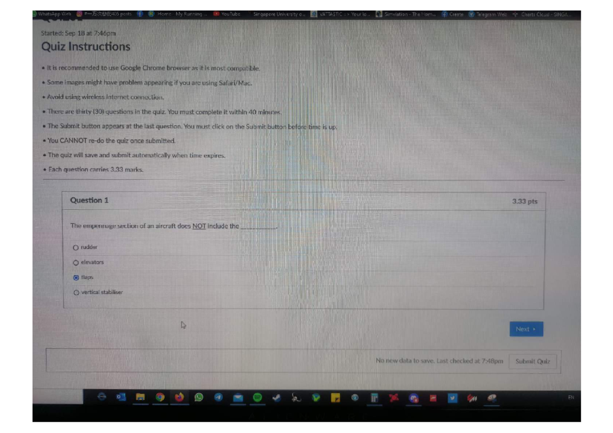 EAS105 Intro to Aerospace Engineering Quiz - EAS105 - Studocu