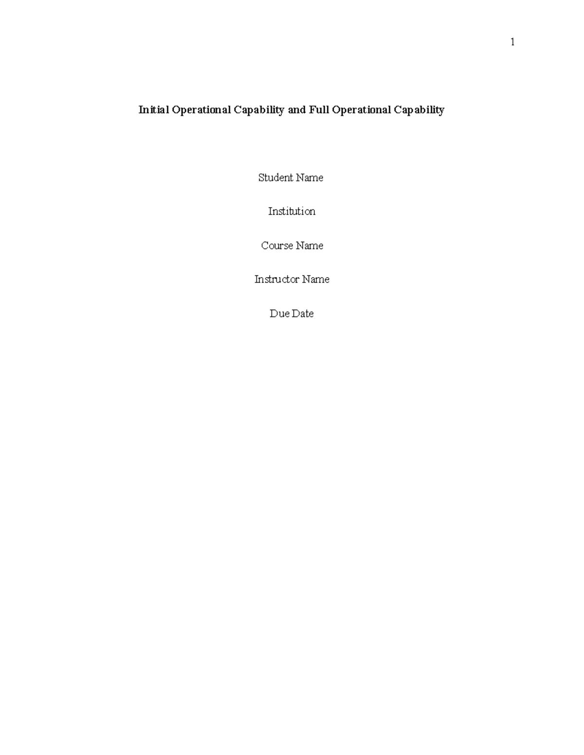Order 3793799 - essays - Initial Operational Capability and Full ...