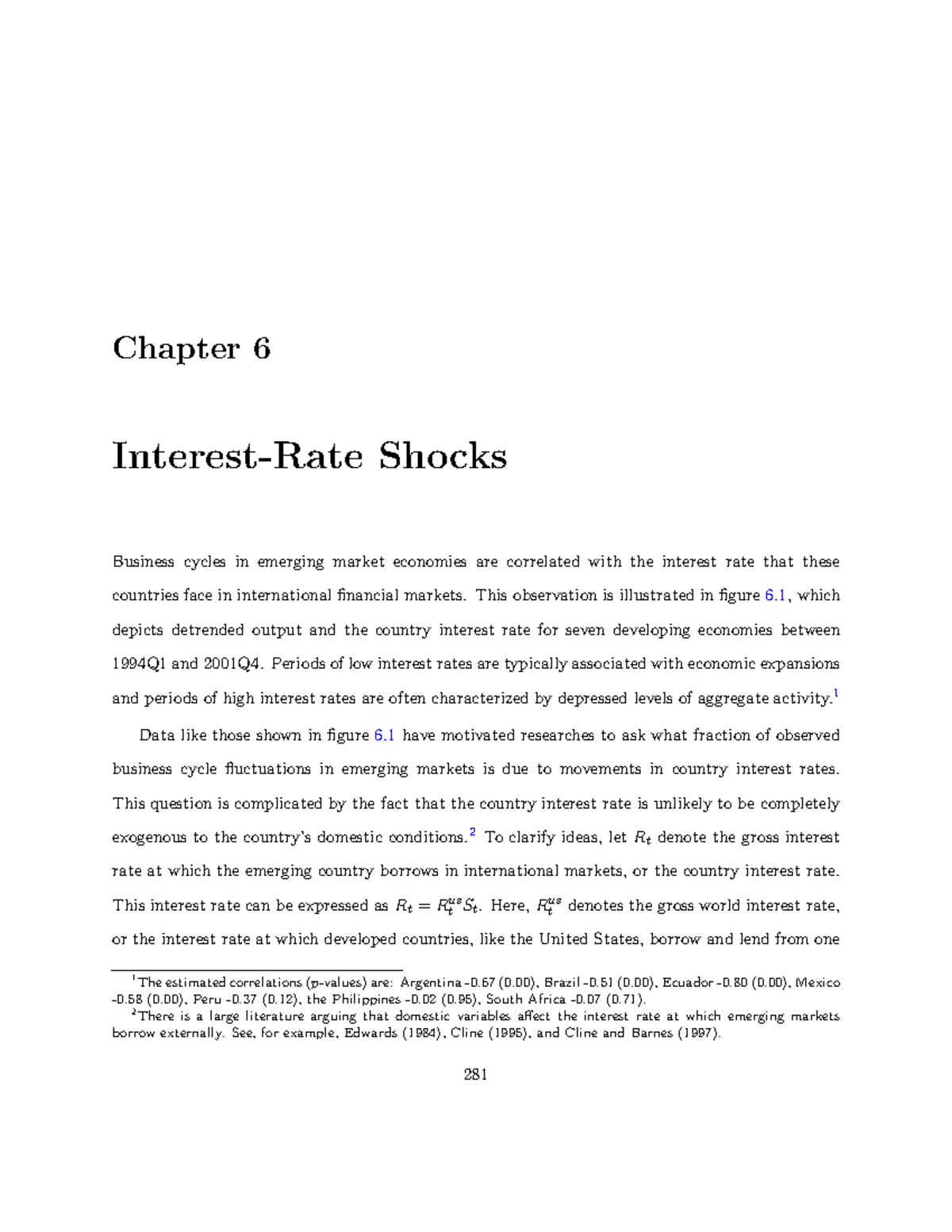 6.-Business cycle in EME and the international interest rates - Chapter ...