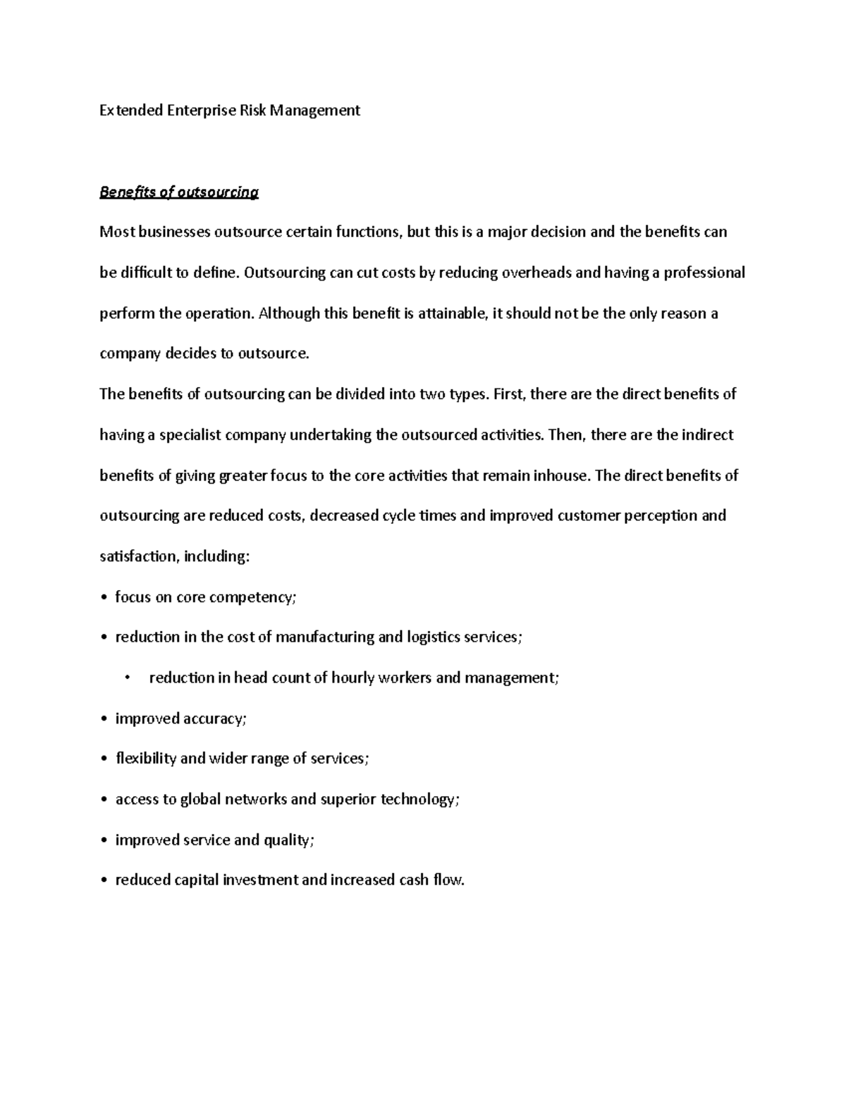 Extended Enterprise Risk Management - Extended Enterprise Risk ...