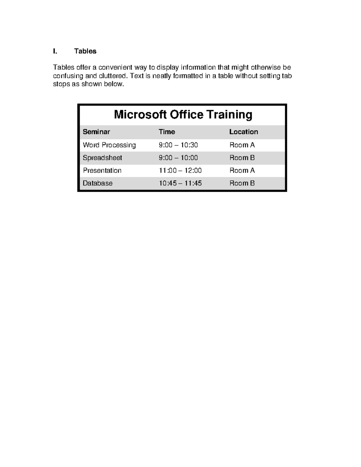 4. Bagian 4 WORD 2019 - Pengenalan icon pada ms. word - I. Tables ...