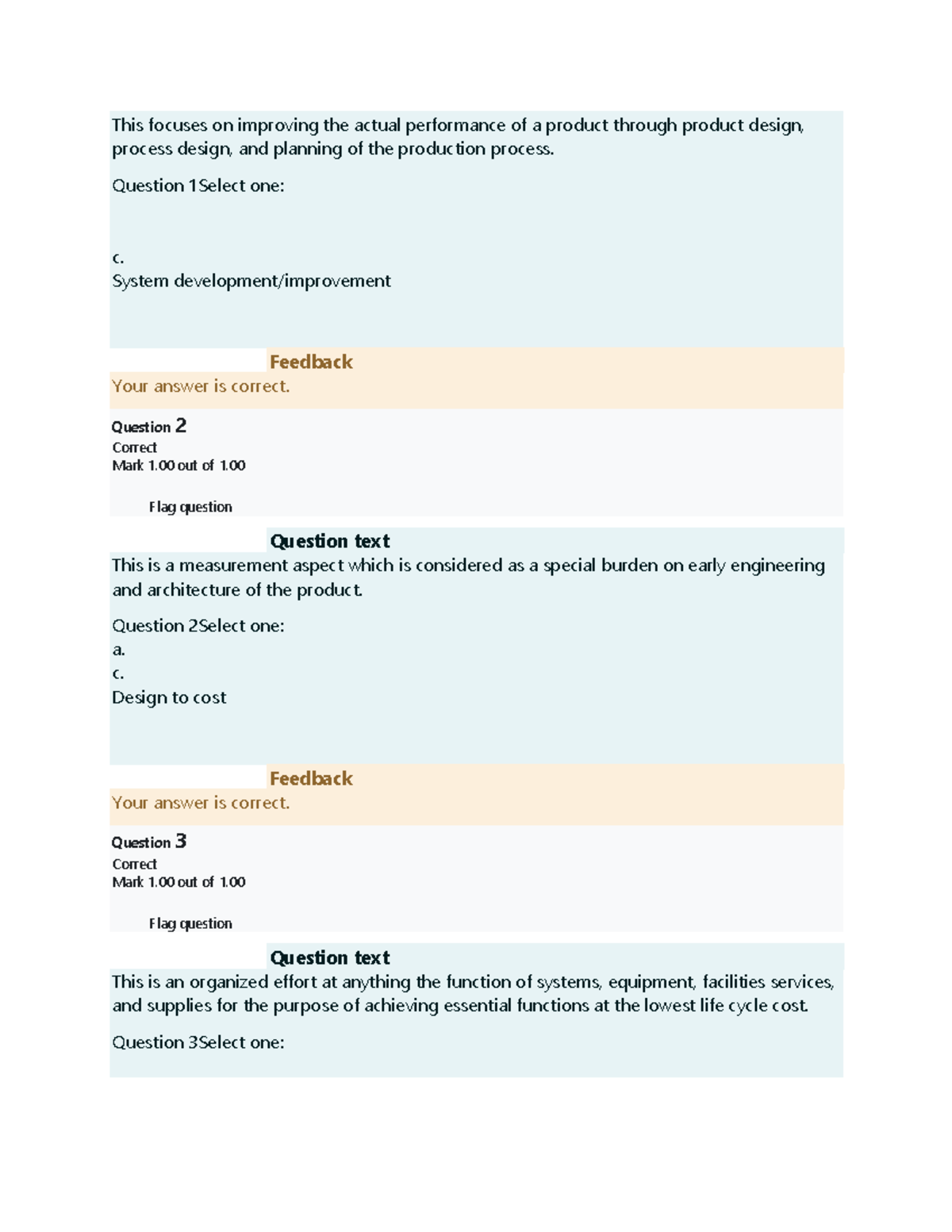 This focuses on improving the actual performance of a product through ...