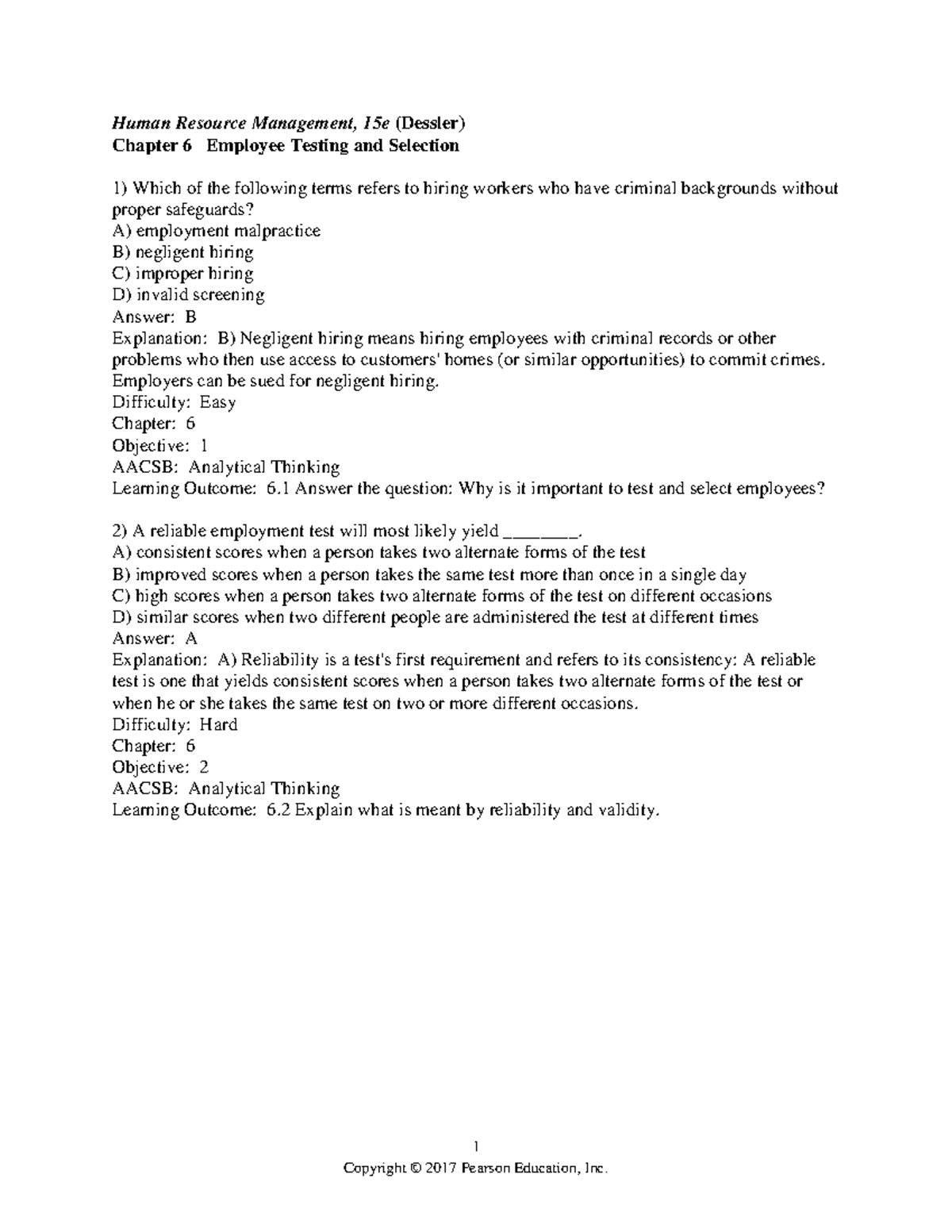 Chapter 06 - In depth question and answers with explanations - 1 Human ...