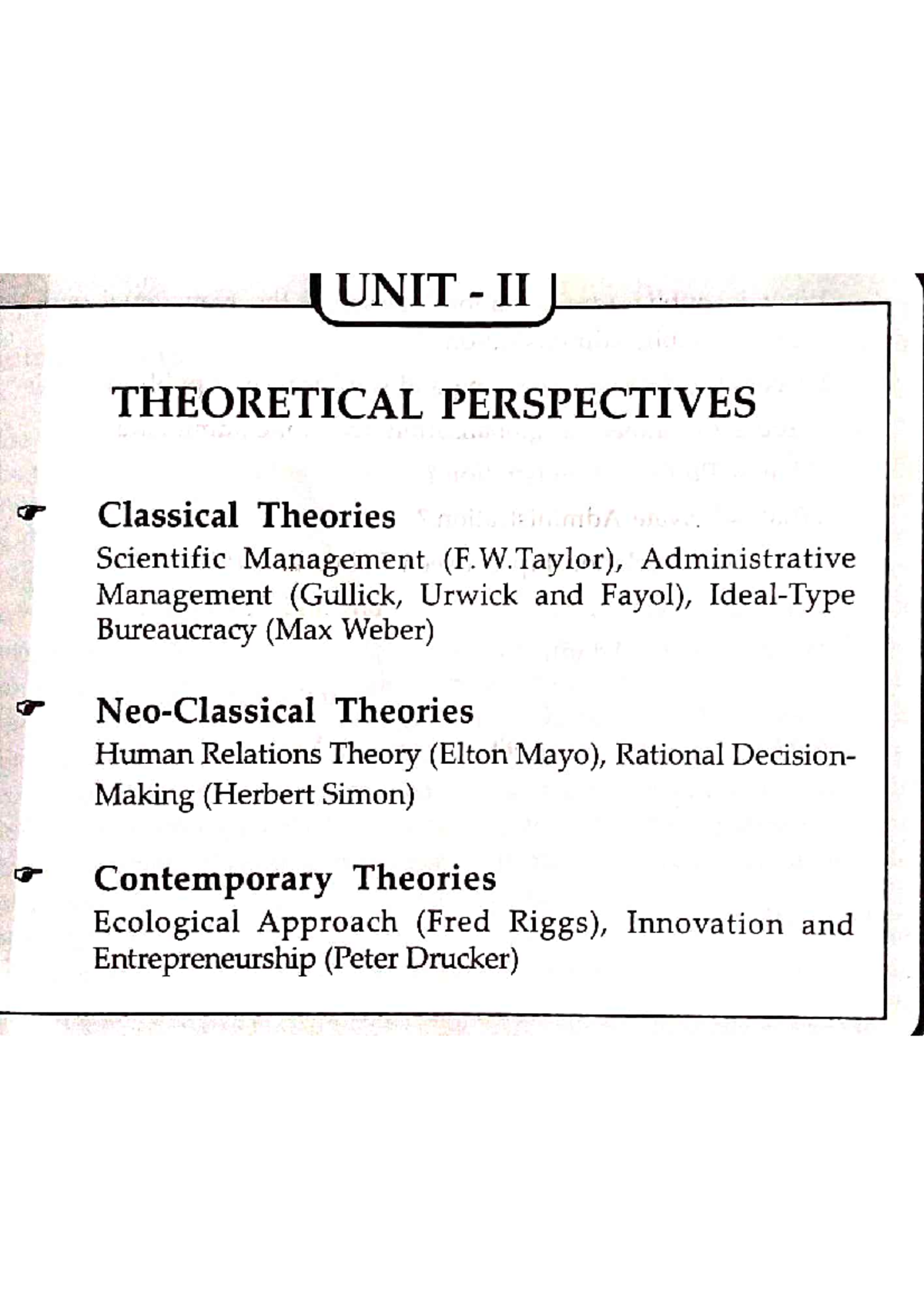 Classical theory public administration - Political science honors UG ...