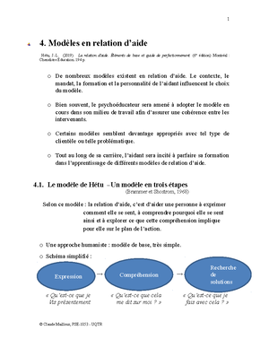 Quelques principes de base de la relation d'aide - 3. Quelques principes de base de la relation ...