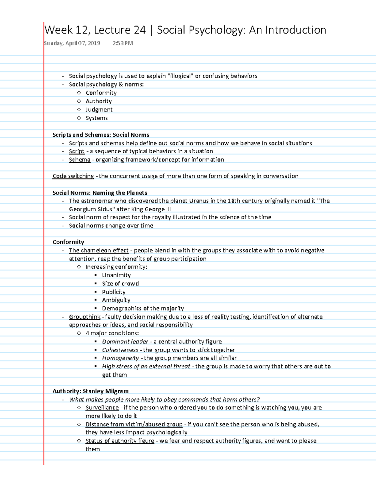 Social Psychology: An Introduction - - Studocu