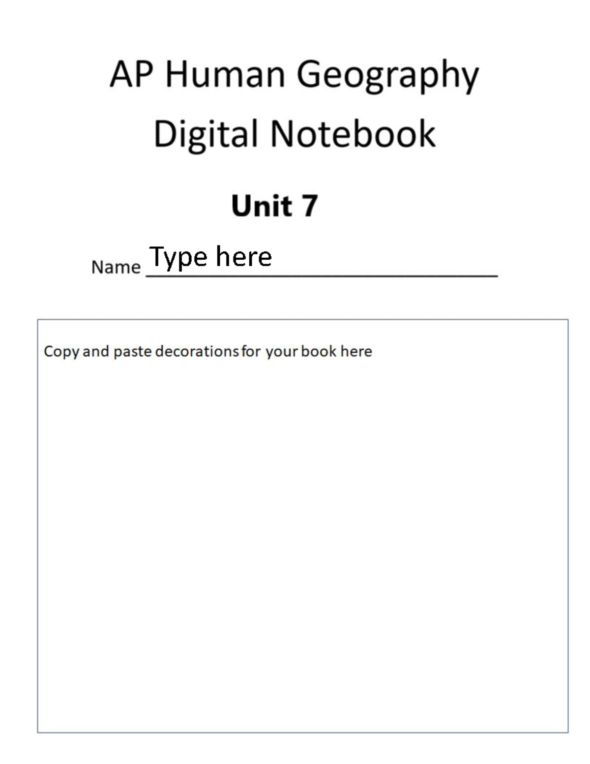Kami Export - Copy of AP Human Geography Interactive Map Journal Unit 7 ...