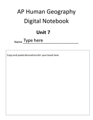 Kami Export - AP Human Geography Interactive Map Journal Unit 7 - Type ...