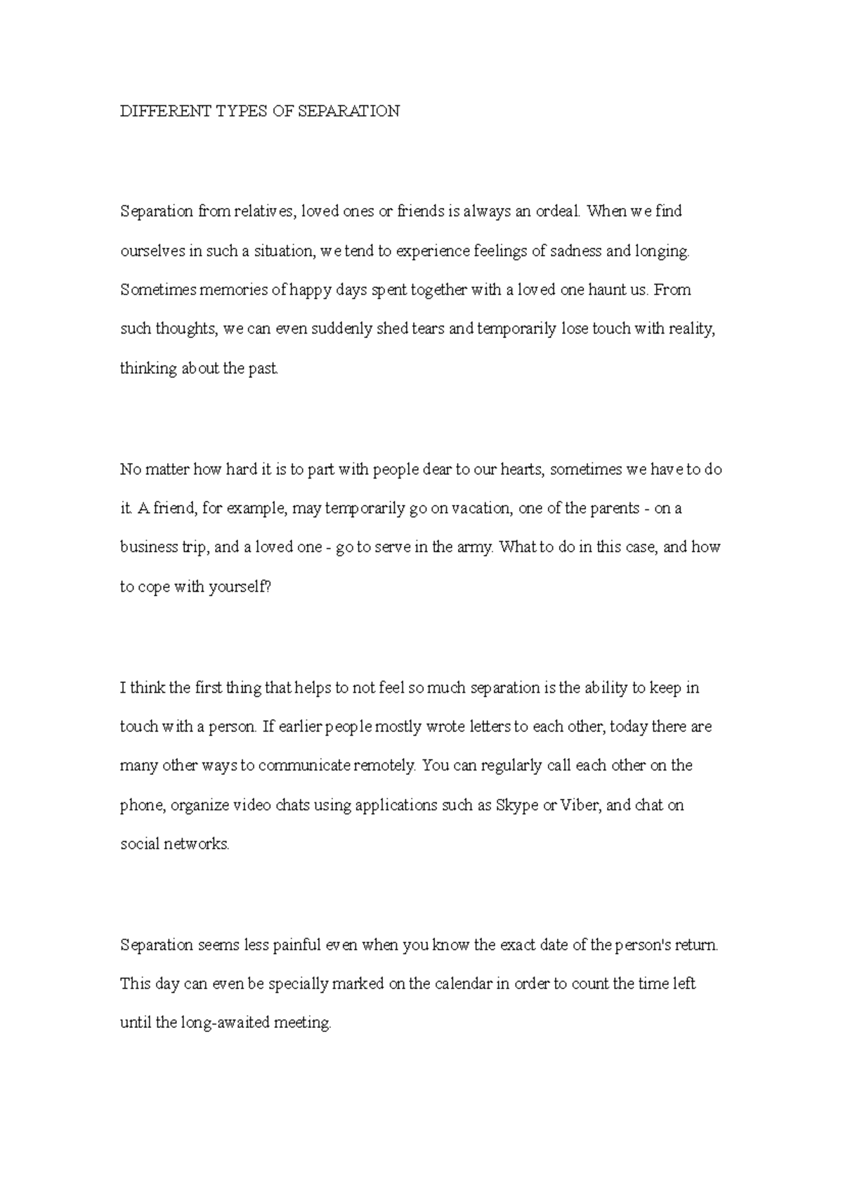 16. Different Types OF Separation - DIFFERENT TYPES OF SEPARATION ...