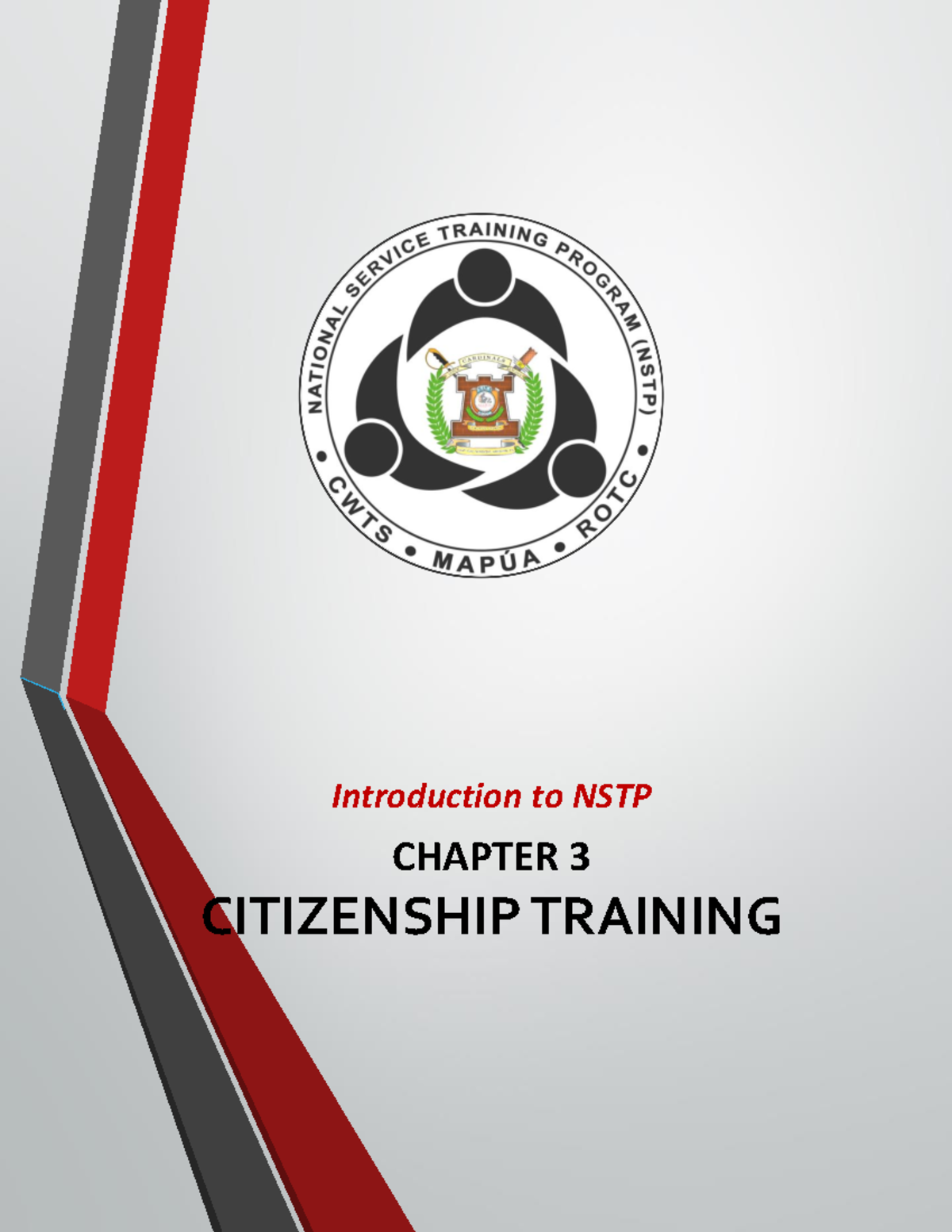 Nstp module for prelim - none - Introduction to NSTP CHAPTER 3 ...