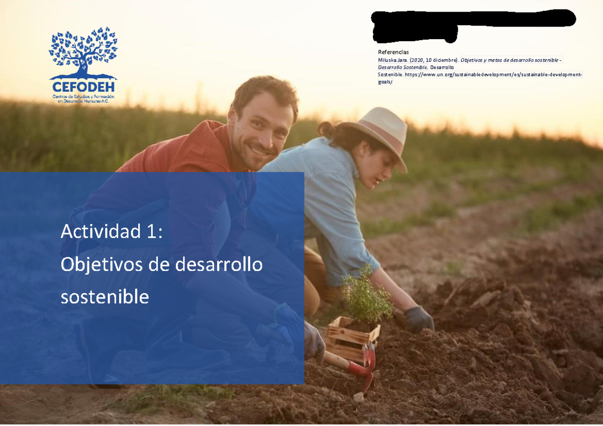 Actividad 1 ODS MJTA - Actividad 1: Objetivos de desarrollo sostenible ...