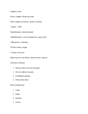 Kinesiology motion notes - Kinesiology motion notes Physiological vs ...