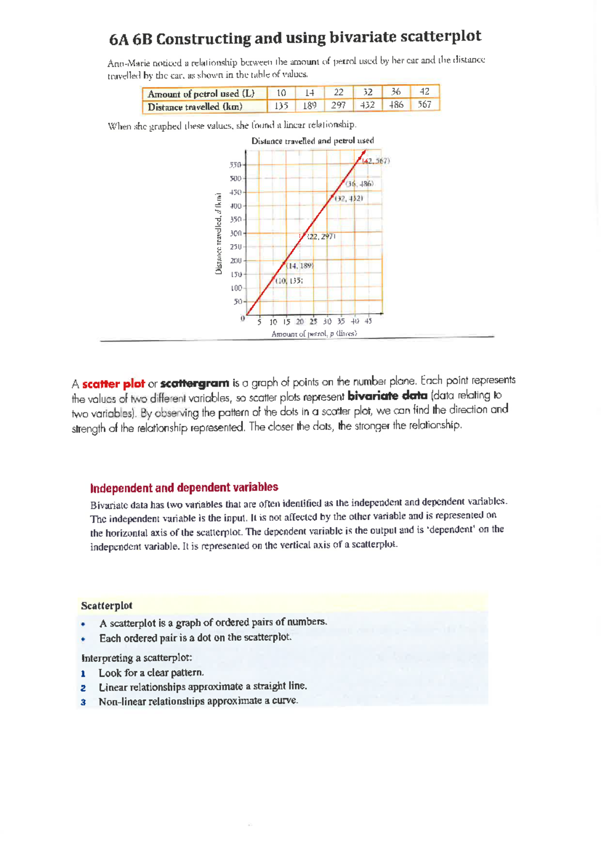 Bivariate data - Teacher solutions - 6A 6B Constructing and using ...