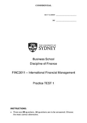 Formula sheet final exam - 1 Formula Sheet FX rate quotation: S(x/y ...