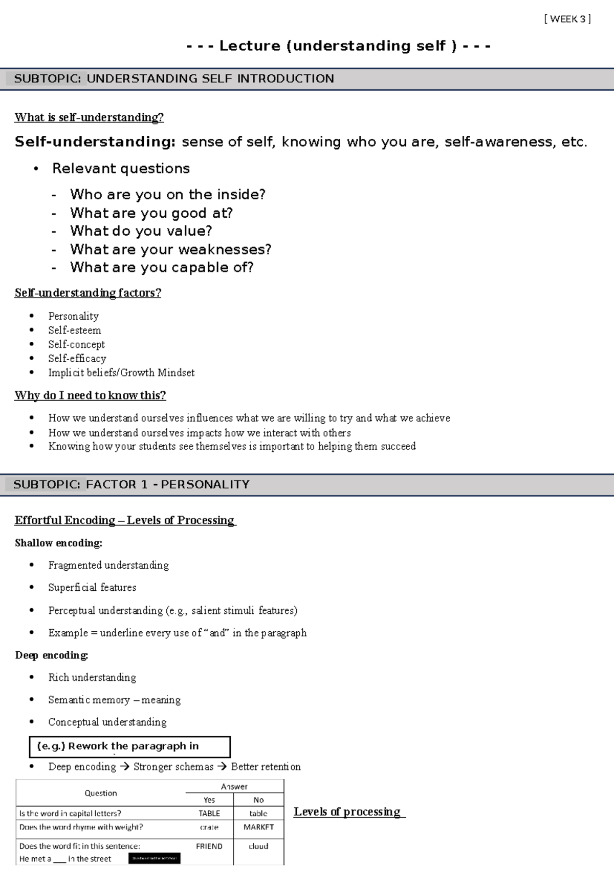 Week 5 - EDUC 2620 - Notes for this whole week have been compiled ...