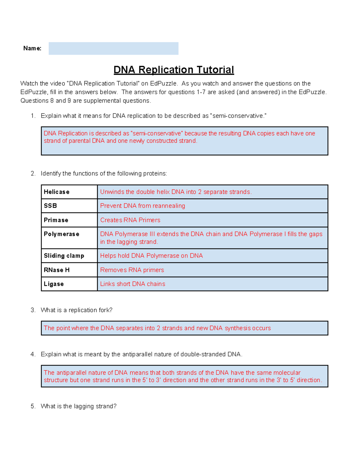 Alvi Kamal - DNA Replication Tutorial 2021 - DNA Replication Tutorial ... Alvi Kamal - DNA Replication Tutorial 2021 - DNA Replication Tutorial ...