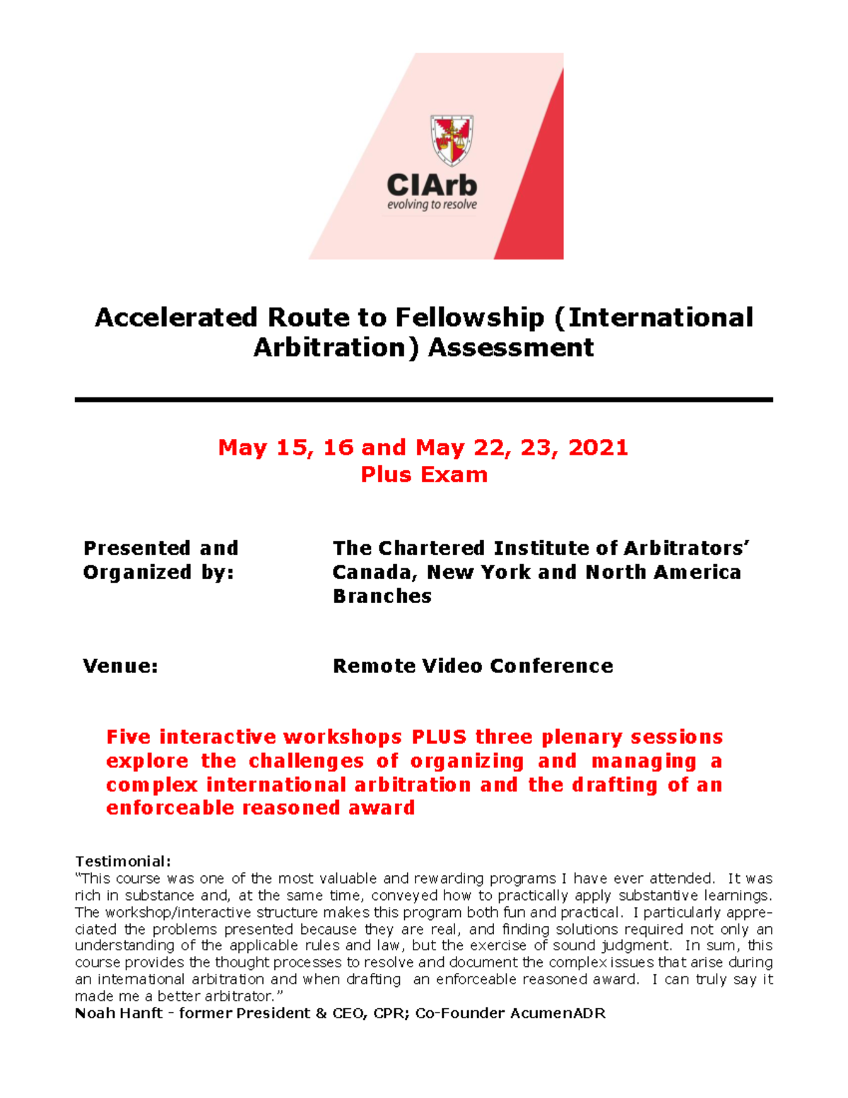 Arf brochure may 2021 - Tutorial work for class - Accelerated Route to ...