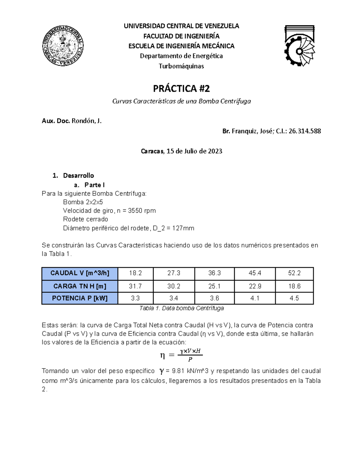 TBM - José Franquiz - Practica #2 - UNIVERSIDAD CENTRAL DE VENEZUELA ...