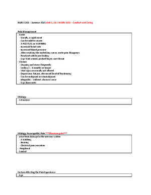 Health History Paper N146 - Health History Paper NURS 146: Health ...