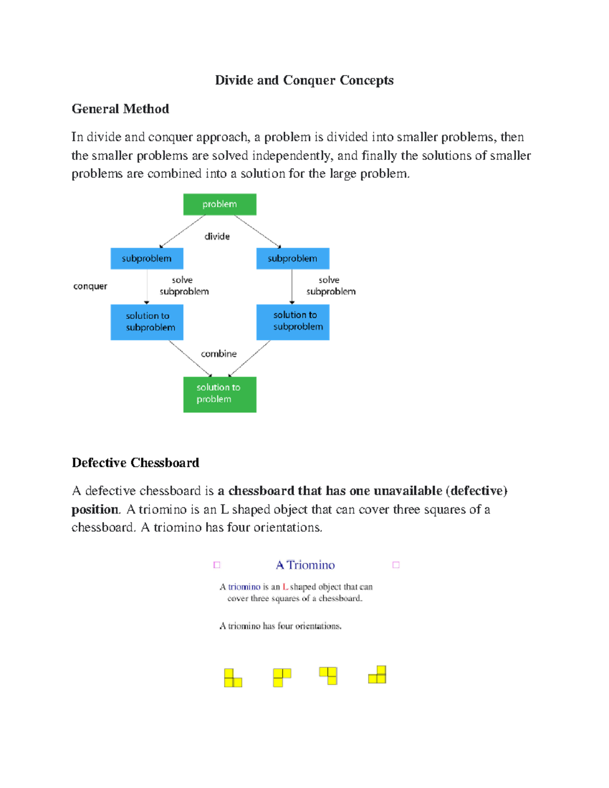 Divide and Conquer Concepts - Divide and Conquer Concepts General ...