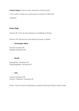 Lecture 3 notes - Lecture 3 Heart Valves : Two sets of valves : 2 ...
