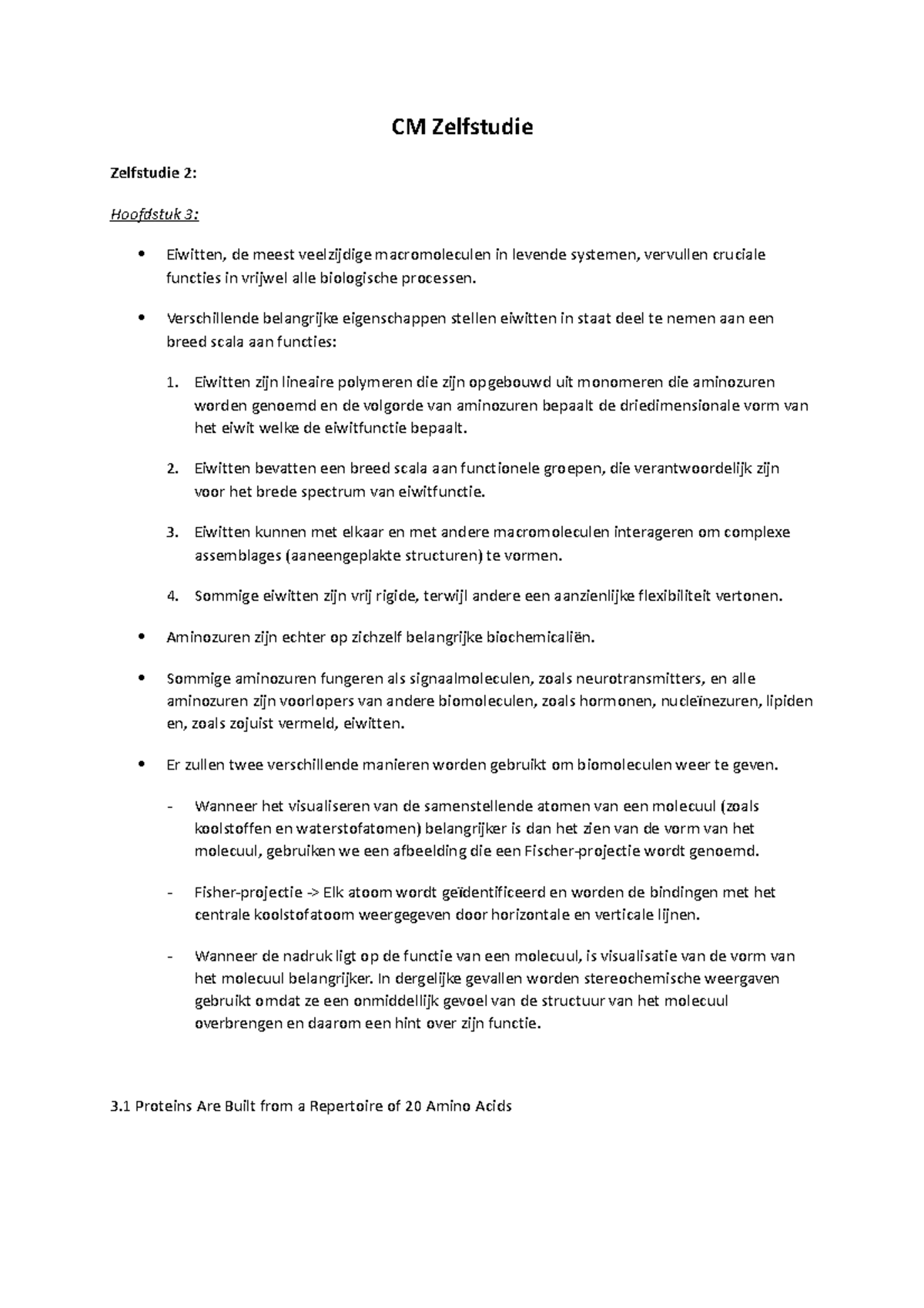 CM Zelfstudies 2 tot en met 16 - CM Zelfstudie Zelfstudie 2: Hoofdstuk ...