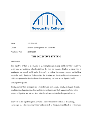 The Circulatory System - Name : Choi Daniel Course : Human Body Systems ...