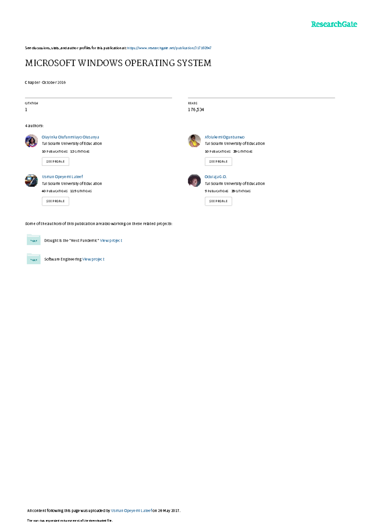 Windows History - Needing a summary of the Operating System - See ...