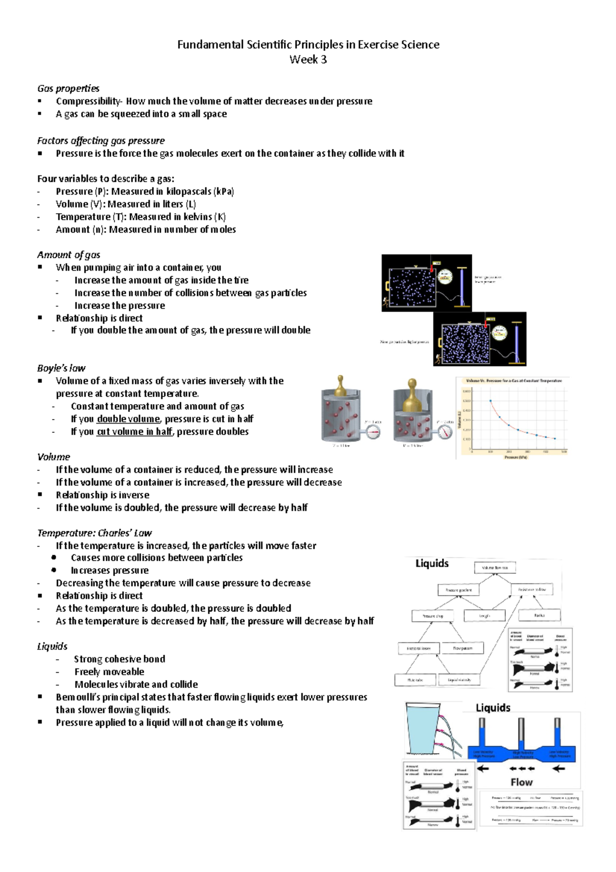 Fundamental scientific principles in exercise science- Week 3 ...