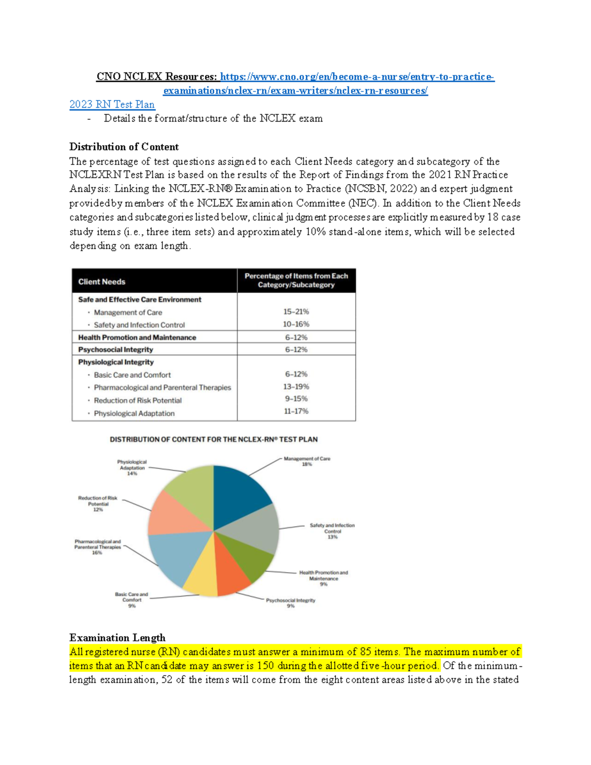Nclex-Resources - CNO NCLEX Resources: cno/en/become-a-nurse/entry-to-practice- - Studocu
