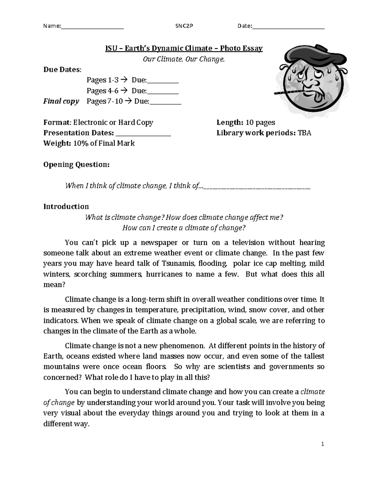 Isu - earths dynamic climate - photo essay - ISU – Earth’s Dynamic ...