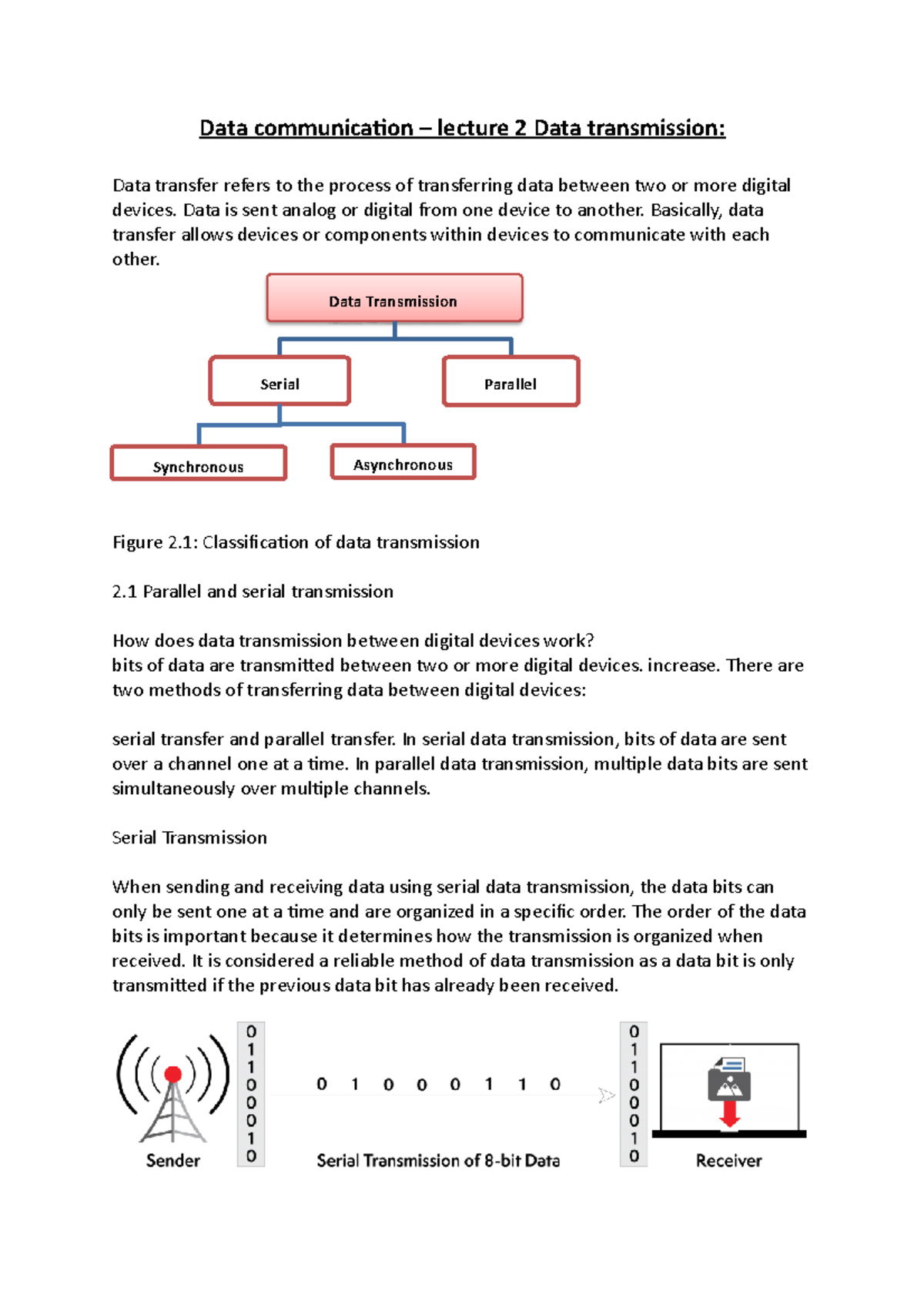 Data communication – lecture 2 Data transmission - Data communication – lecture 2 Data ...