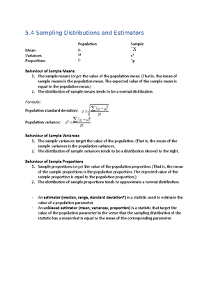 Probability Distribution - Summary - MATH 227 - LACC - Studocu