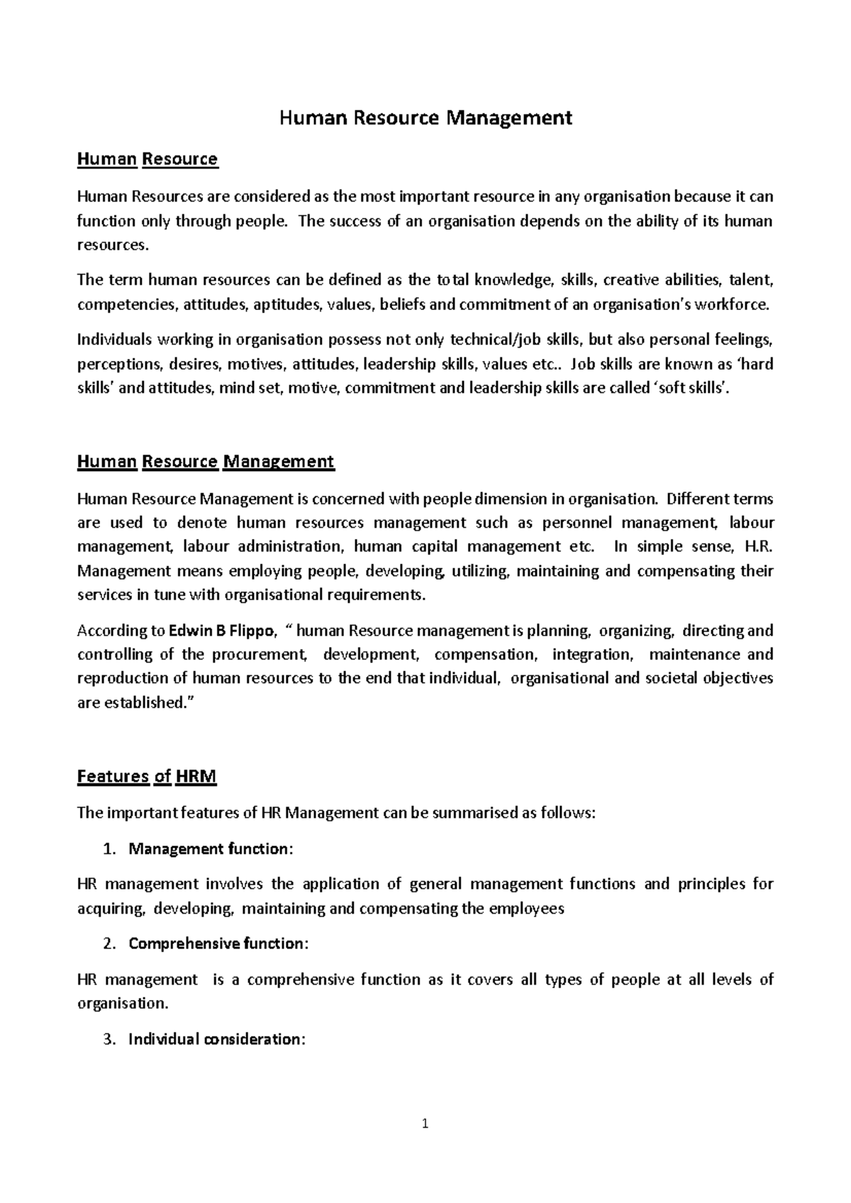 Human Resource Management PDF - Human Resource Management Human ...