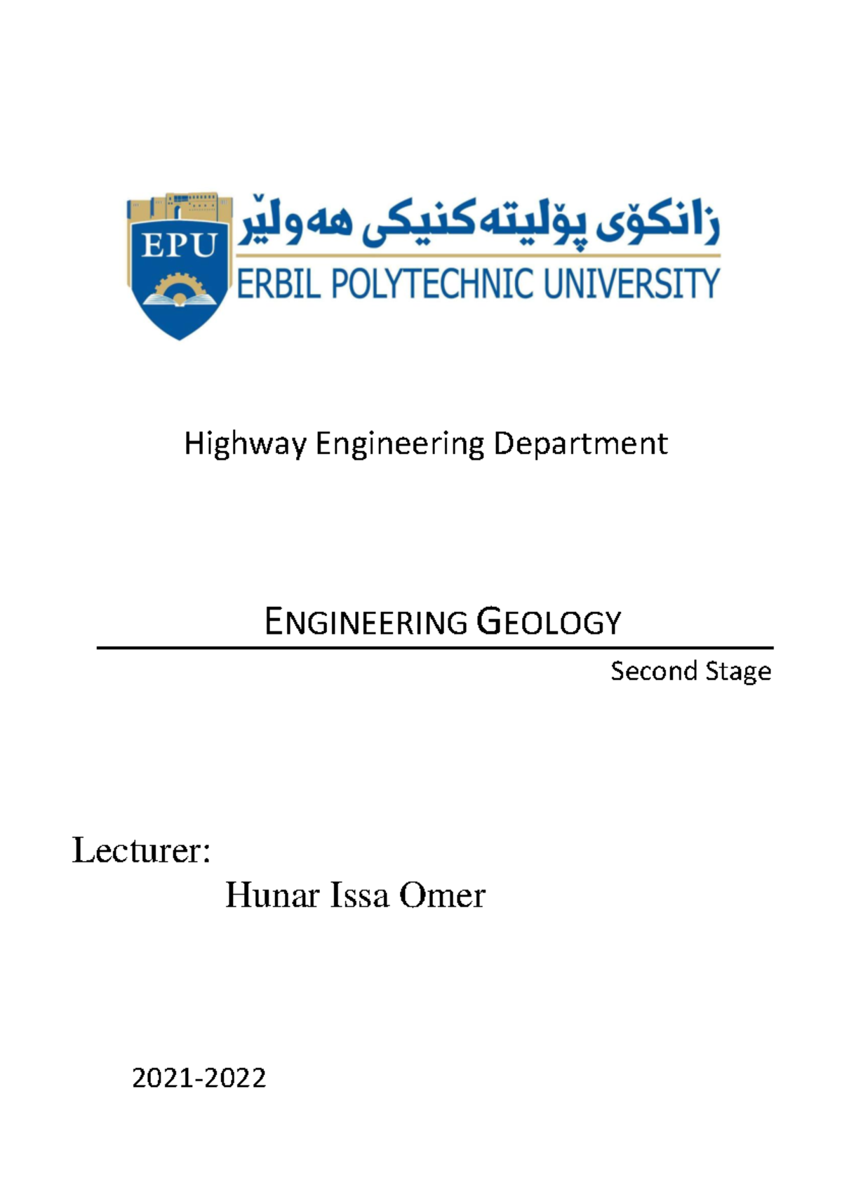 Engineerinig Geology (anas ) - Highway Engineering Department ...