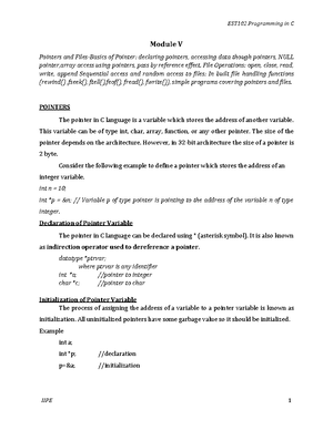 C Module 1-part1 - Basics of Computer Architecture - PROCESS MODULE 1 ...