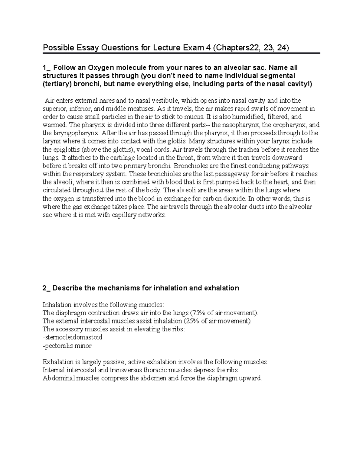 Essay Questions Lecture Exam 4 Possible Essay Questions For Lecture essay-questions-lecture-exam-4-possible-essay-questions-for-lecture