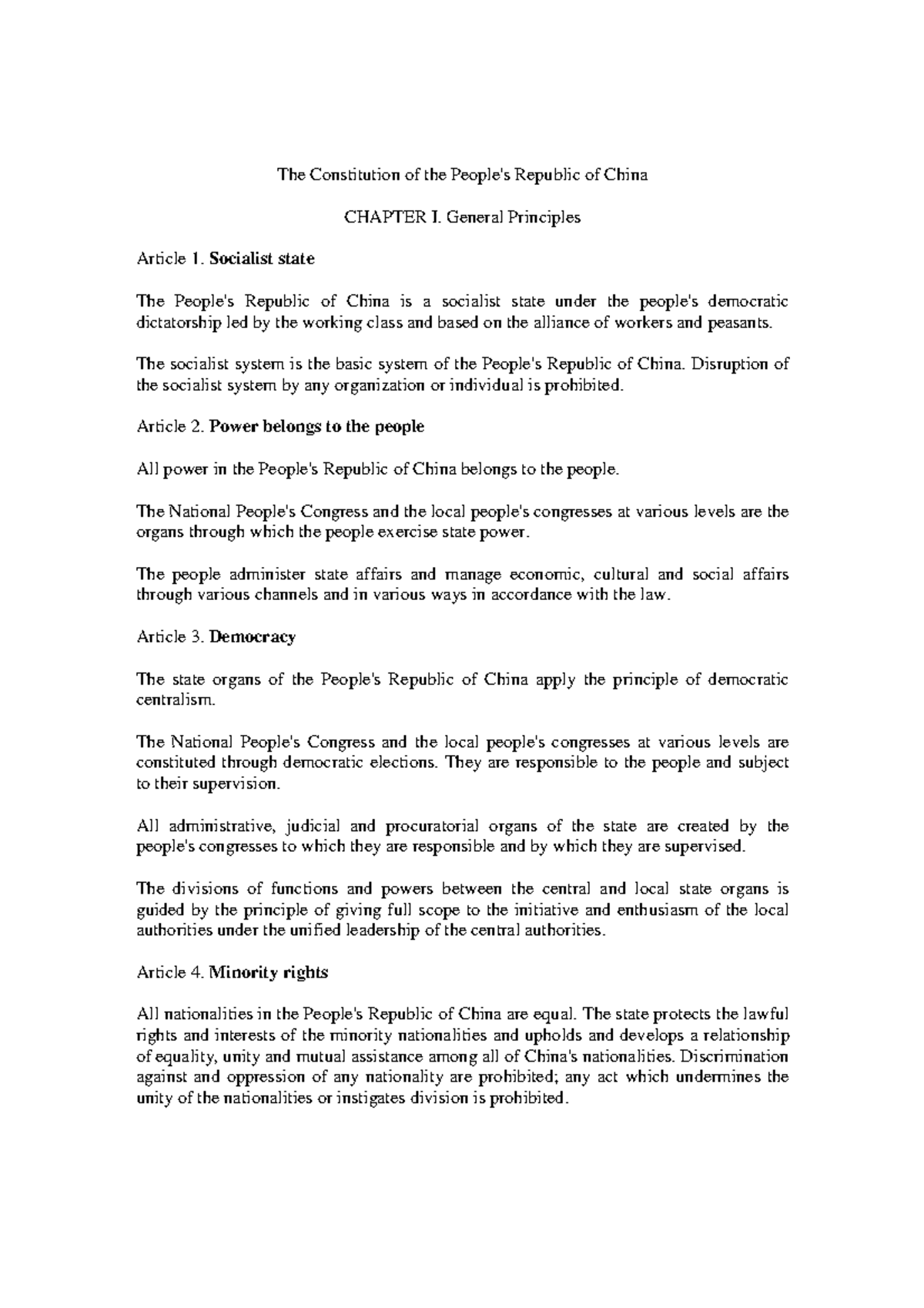 4c31ea082 - Constitution of China - The Constitution of the People's ...