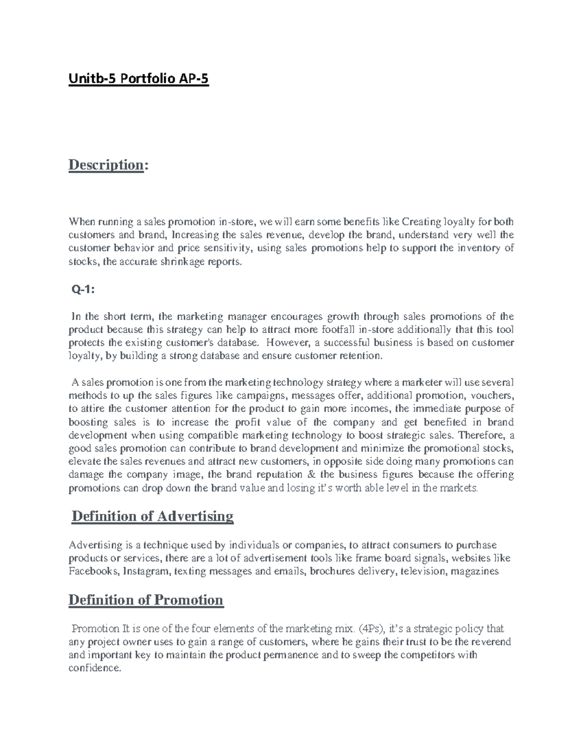 Unit-5,,,,Portfolio-5-portfolio assignment.Term 1-course BUS5112 ...