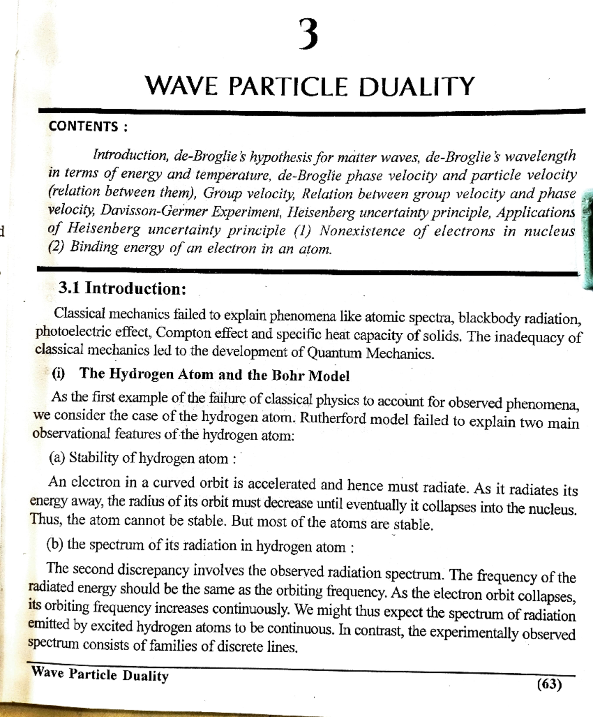 3) wave particle duality - Lab Course 3 (Condensed Matter Physics ...