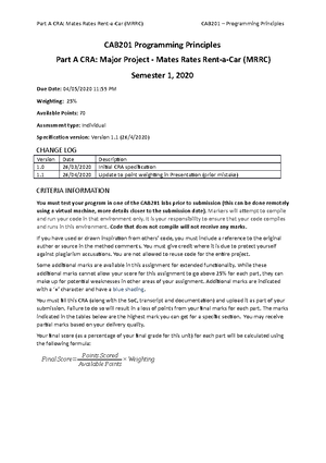 Worksheet 1 - Week 1 - CAB201 Programming Principles Worksheet 1: Getting started with Visual ...