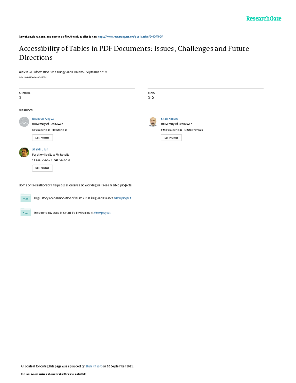 Accessibility of Tables in PDF Documents - See discussions, stats, and ...
