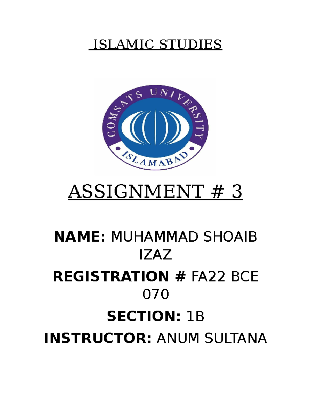 golden time of abbasid dynasty and their decline - ISLAMIC STUDIES ASSIGNMENT # 3 NAME: MUHAMMAD ...