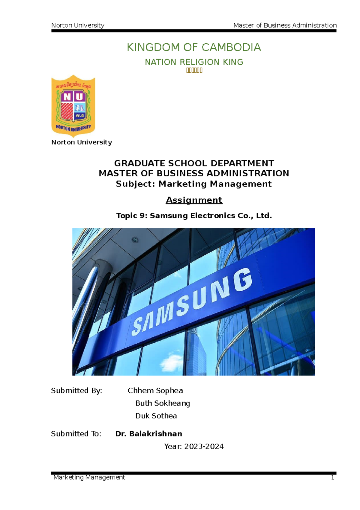 Group 9It is interesting for research. - KINGDOM OF CAMBODIA NATION ...