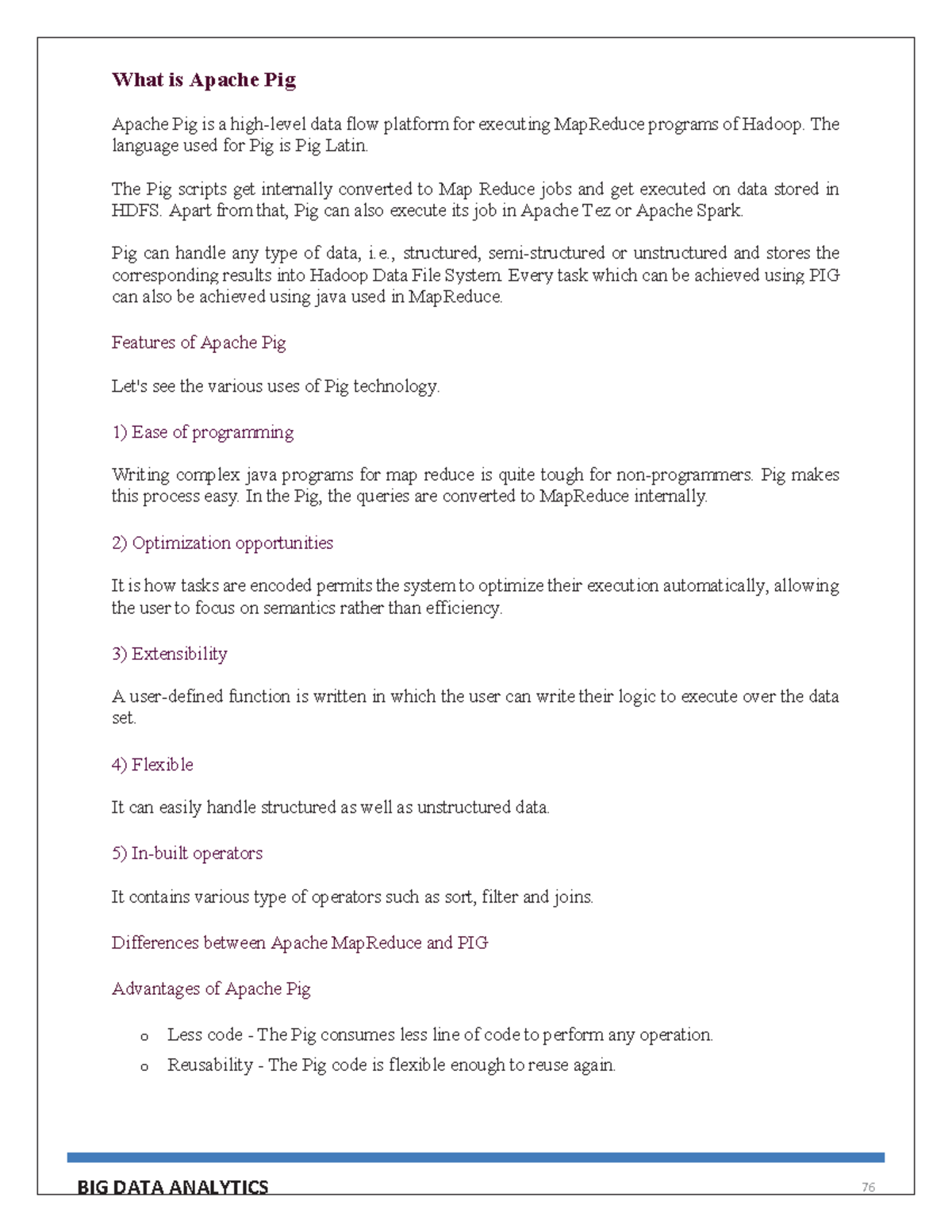 Apache pig - What is Apache Pig Apache Pig is a high-level data flow ...