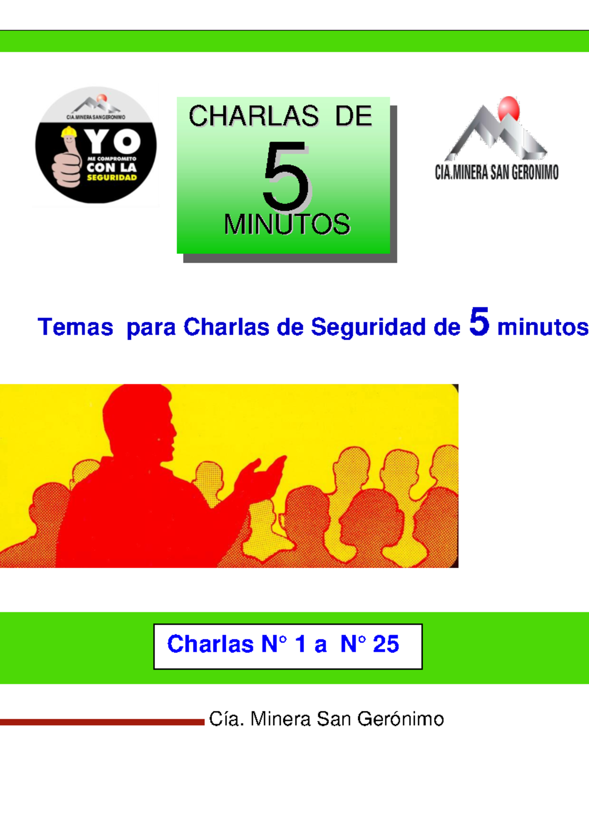 25 Temas DE Charlas DE 5 MIN - 55 C CHHAARRLLAASS DDEE M MIINNUUTTOOSS ...